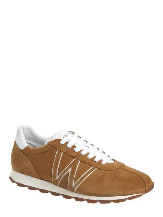 J.M. WESTON Suede Low-top Sneakers - Sand/ White