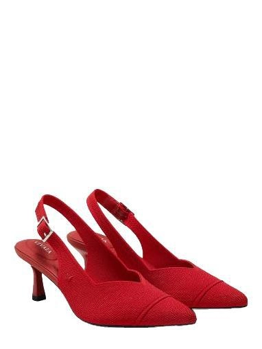 Vivaia Pointed-toe Slingback Sandals - Ruby Red