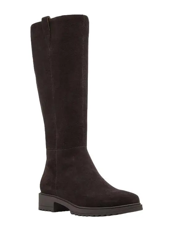 Blondo Colorado Waterproof Knee High Riding Boots - Java Suede
