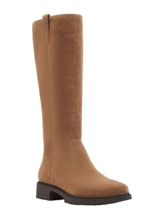 Blondo Colorado Waterproof Knee High Riding Boots - Tan Suede