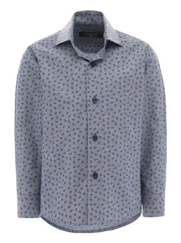 MOUSTACHE Printed Dress Shirt - Gray