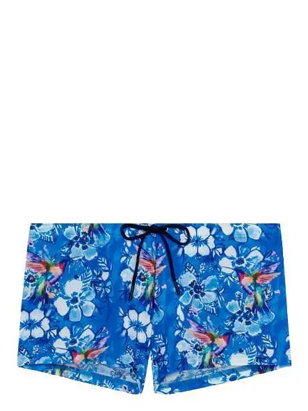 HOM Colibris Swim Shorts - Blue Print