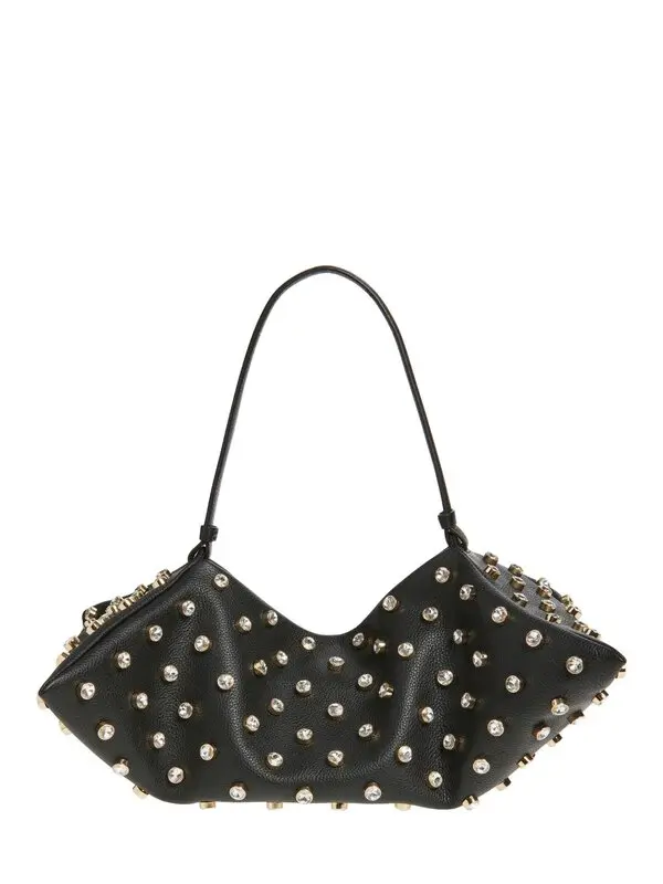 Altuzarra Origami Crystal Studded Leather Bag - Crystal Embellished
