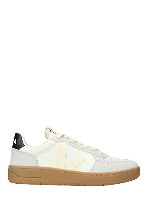 VEJA V-82 Leather Low-top Trainers - White/blk