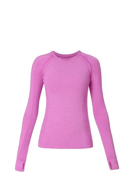 Sweaty Betty Athlete Seamless Long-sleeve Top - Almpnk Neripink Marl