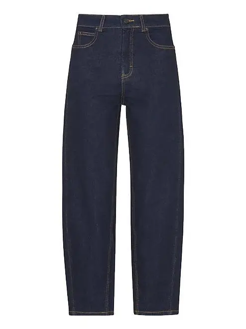 Whistles High-rise Barrel Leg Jeans - Dark Denim