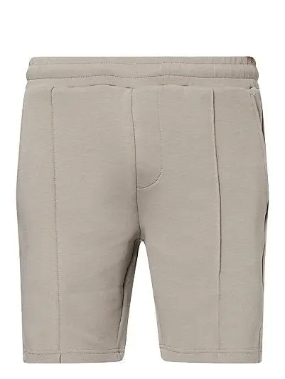 ARNE Essential Luxe Drawstring Stretch-cotton Blend Shorts - Stone