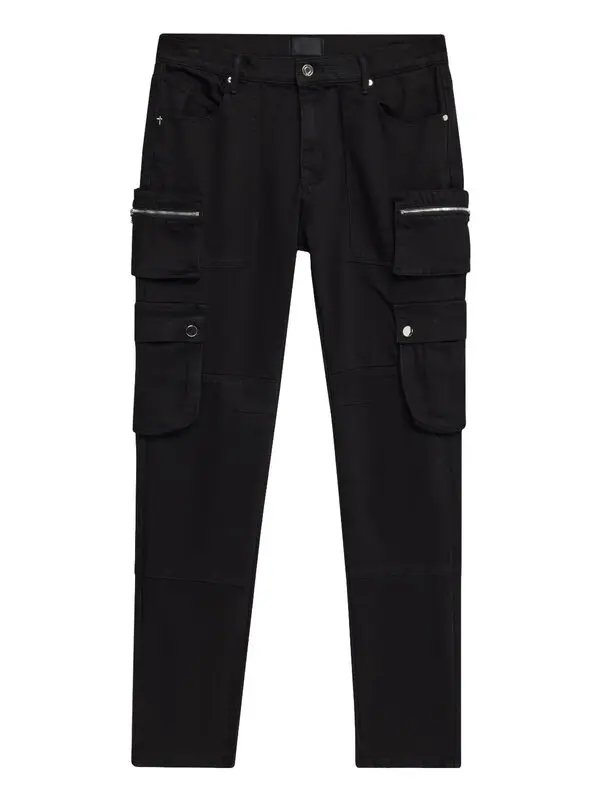 RtA Slate Cargo Skinny Jeans - Black