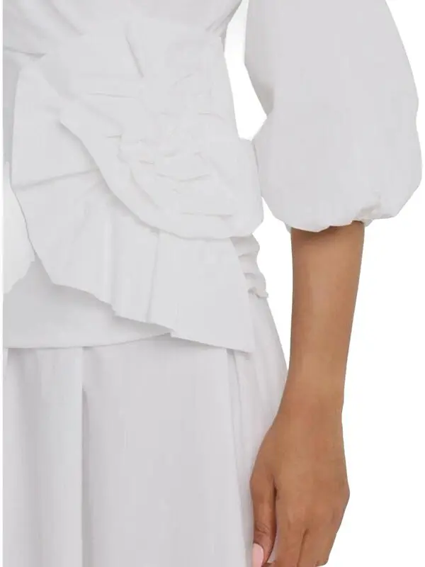 Chiara Boni La Petite Robe Flower-embellished Maxi Dress - Bianco