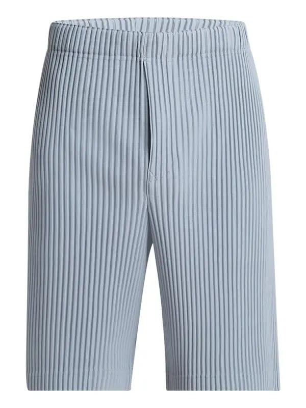 Issey Miyake Pleated Shorts - Gray Blue