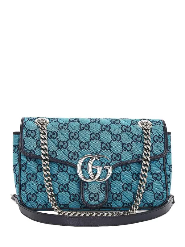 Gucci Gg Marmont Shoulder Bag - Blue