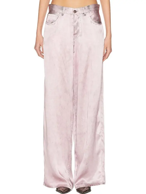 HAIKURE Bethany Wide Leg Jeans - Crack Print