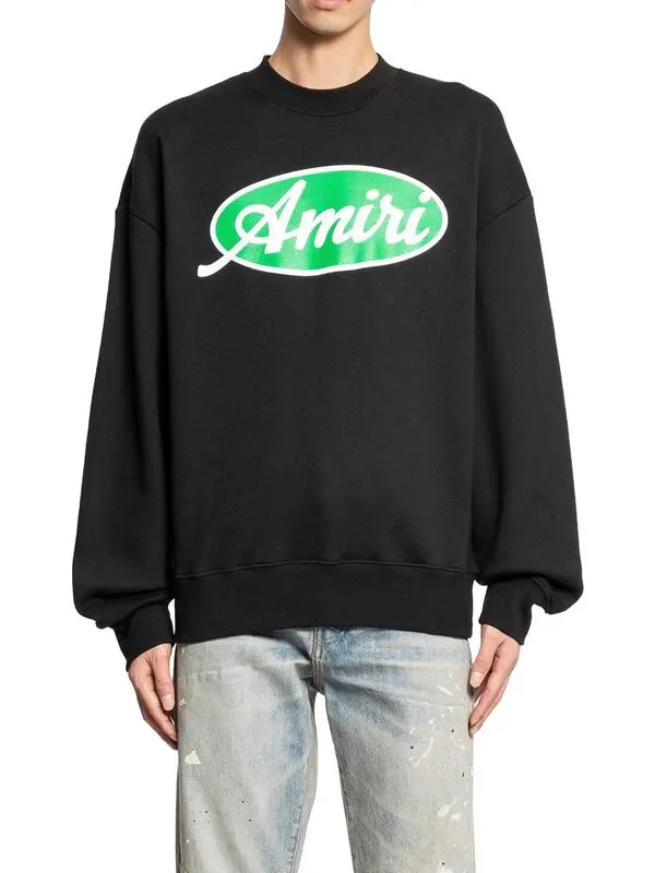 Amiri Oversized Crewneck Sweatshirt - Black