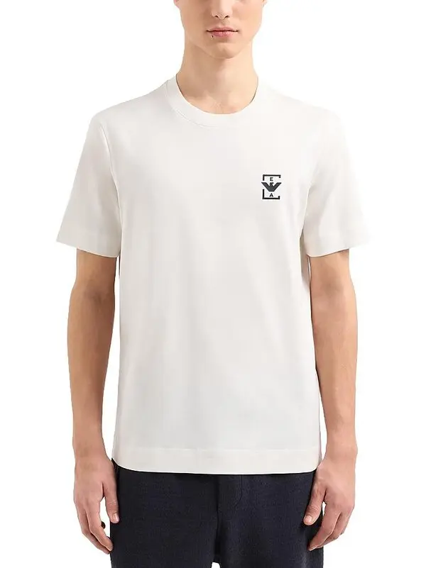 Emporio Armani Box Logo Tee - Snow White