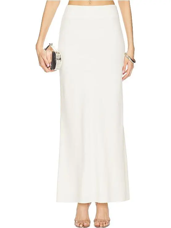 THE SEI Crepe Bias Maxi Skirt - Cream