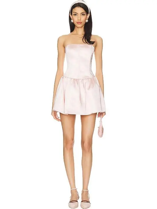 RUNAWAY THE LABEL Matiya Mini Dress - Soft Pink