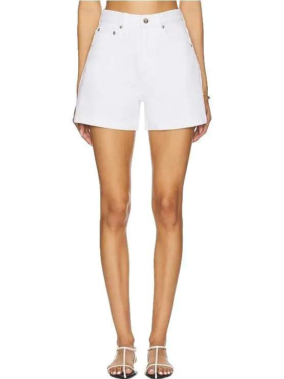 PISTOLA Saige Denim Shorts - Polished White