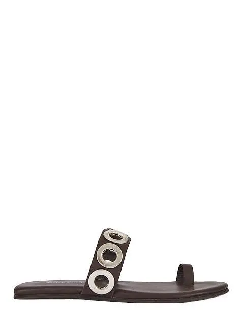 Jeffrey Campbell Riveted Sandals - Brown Silver
