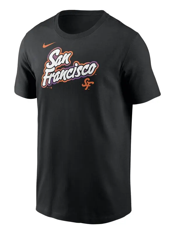 Nike San Francisco Giants City Connect Wordmark Mlb T-shirt - Black