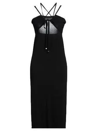 CIRCUS HOTEL Knitted Bodycon Midi Dress - Black