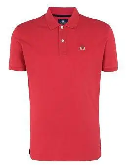 LA MARTINA Polo Shirt Size Cotton, Elastane - Red