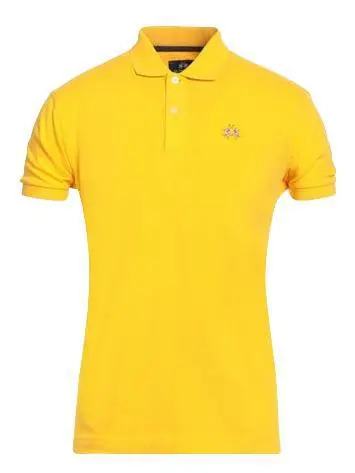 LA MARTINA Polo Shirt Size Cotton, Elastane - Yellow