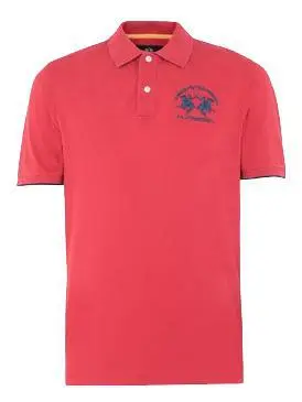 LA MARTINA Polo Shirt Size Cotton, Elastane - Red