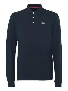 LA MARTINA Polo Shirt Size Cotton, Elastane - Blue