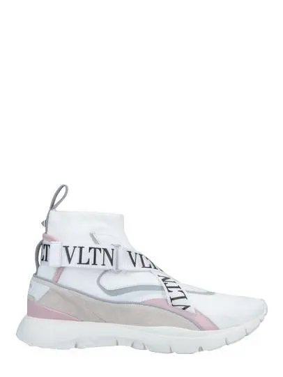 Valentino Garavani Textile And Leather Sneakers - White