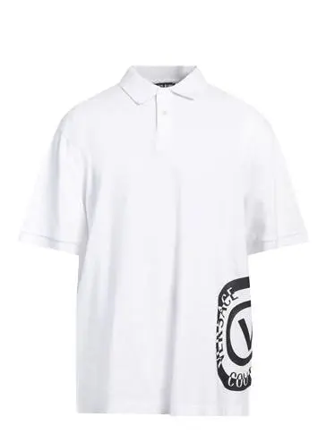 Versace Polo Shirt Size Cotton, Elastane - White