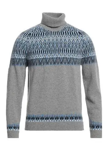 MASQ Turtleneck Wool Pullover - Grey