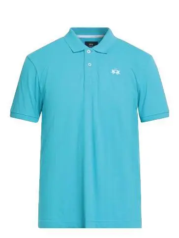 LA MARTINA Polo Shirt Size Cotton - Blue