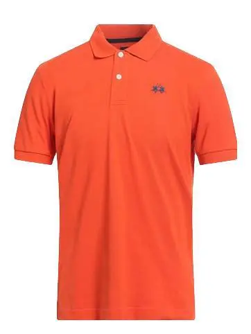 LA MARTINA Polo Shirt Size Cotton - Orange