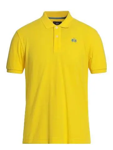LA MARTINA Polo Shirt Size Cotton - Yellow