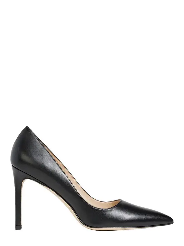 STUART WEITZMAN Leigh 95 Leather Pumps - Black