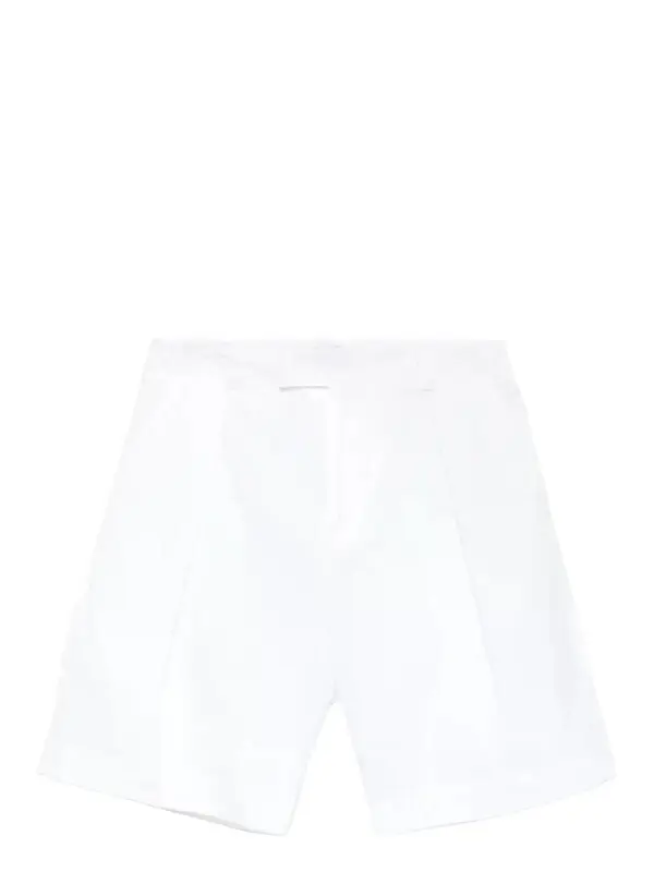 LOW BRAND Logo-tag Shorts - White