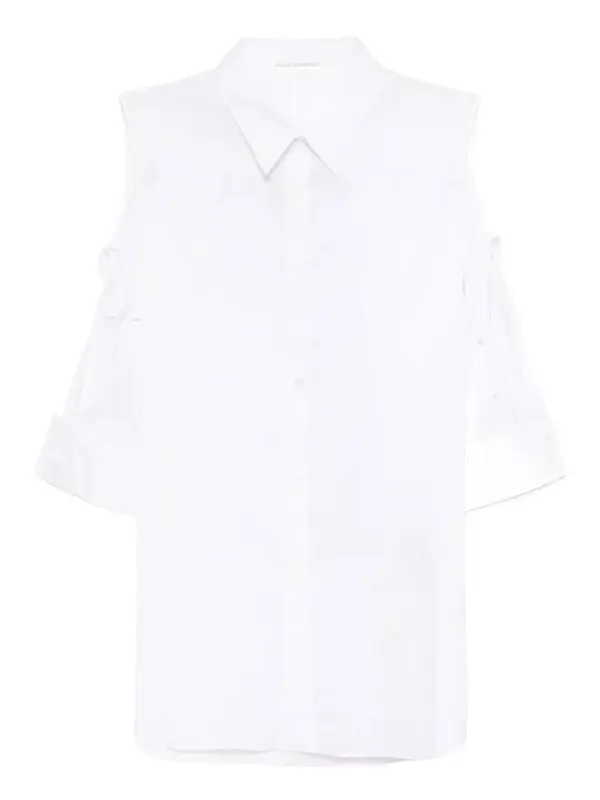 Yohji Yamamoto Asymmetrical-shoulder Shirt - White