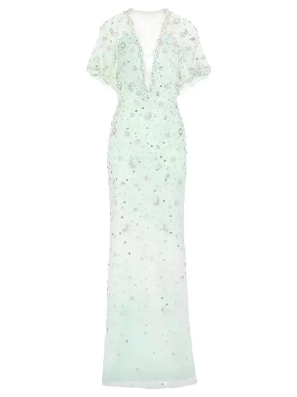 Jenny Packham Luna Maxi Dress - Green