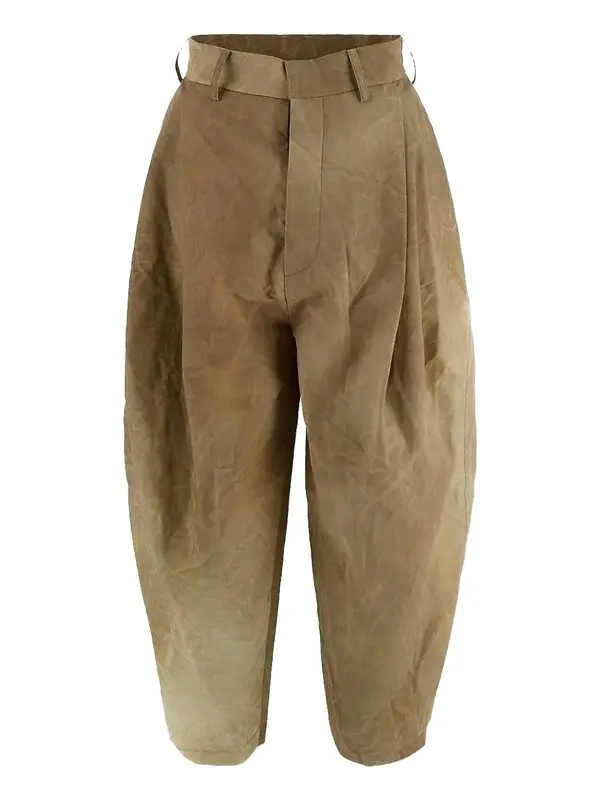 UMA WANG Pleated Trousers - Brown