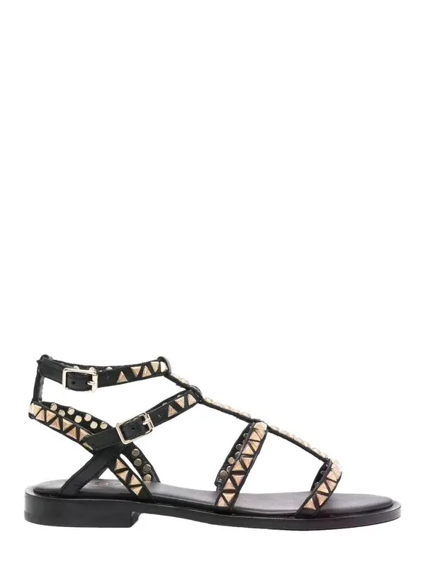 Ash Pandora Studded Sandals - Black