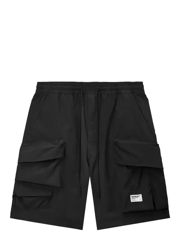 MUSIUM DIV. Logo-embroidered Bermuda Shorts - Black