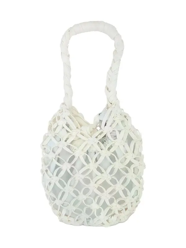 Comme Des Garçons Knotted Shoulder Bag - White