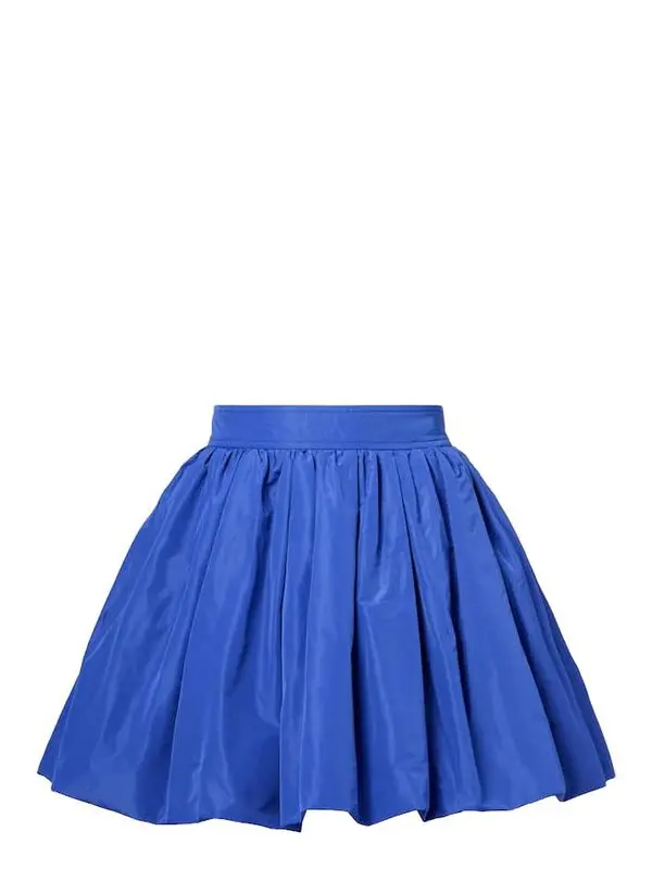 PATOU Gathered Faille Miniskirt - Blue