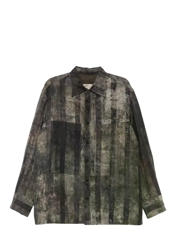 ZIGGY CHEN Printed Shirt - Grey