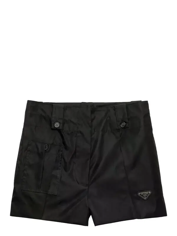 Prada High-waisted Tailored Shorts - Black