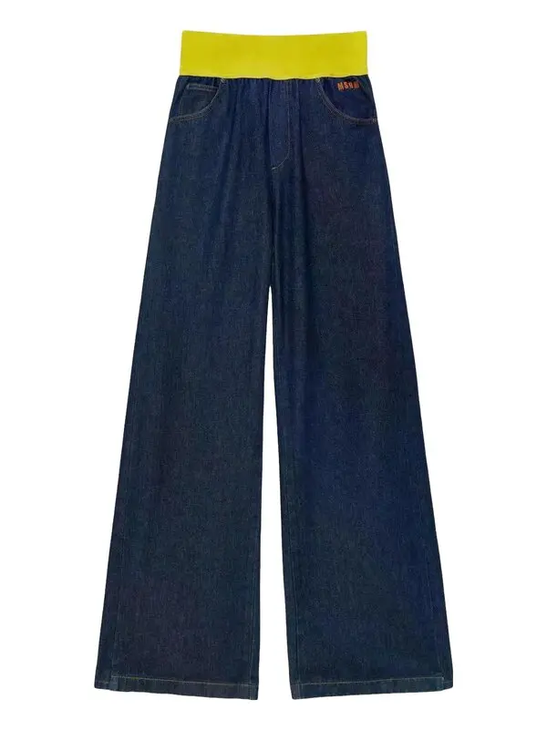 MSGM Wide-leg Jeans - Blue