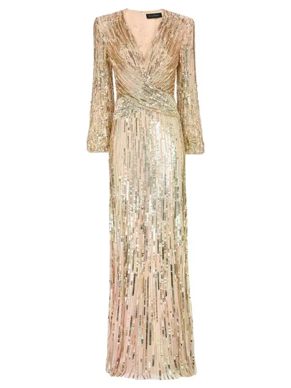 Jenny Packham Cosmos Maxi Dress - Gold