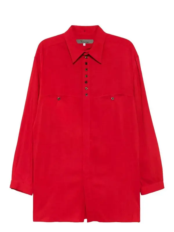 Yohji Yamamoto Spread-collar Shirt - Red