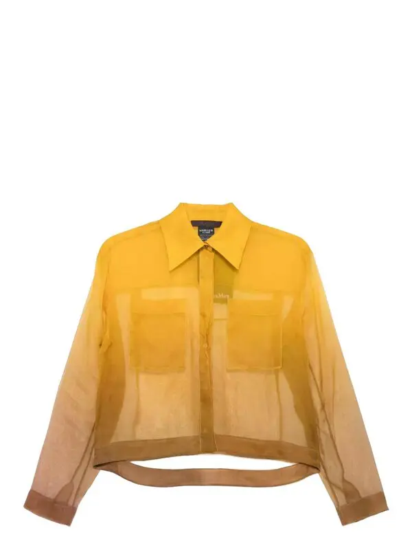 Max Mara Semi-sheer Shirt - Yellow
