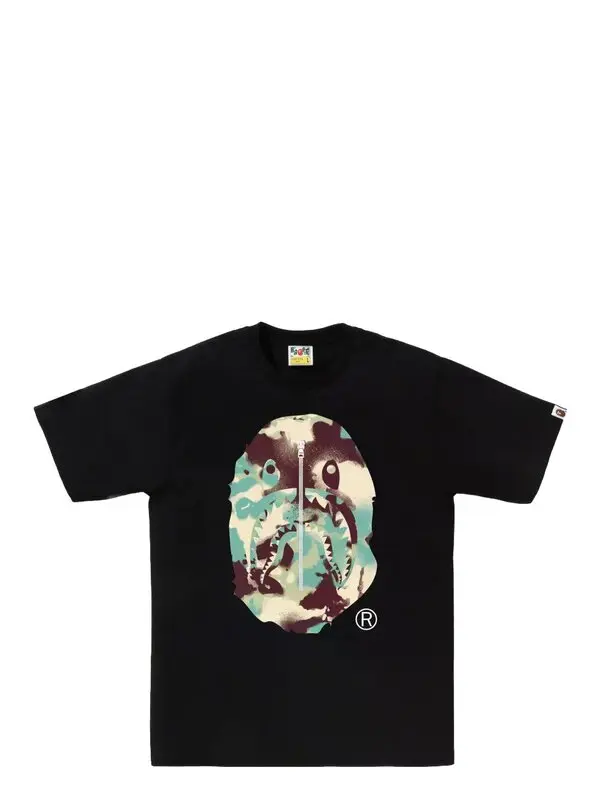 A BATHING APE Camo-graphic T-shirt - Black